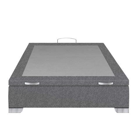 Sommier coffre 140x190 cm SIGNATURE MAXIBOX gris chiné Sommier déco BUT