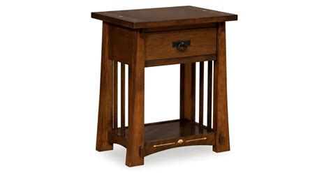 Mesa 1 Drawer Open Slat Nightstand