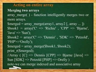 Chap 3php Array Part 3 PPT