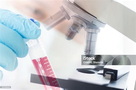 과학 및 의료 연구 배경입니다 과학자 잡고 테스트를 위한 혈액 관 Stem 주제에 대한 스톡 사진 및 기타 이미지 Stem
