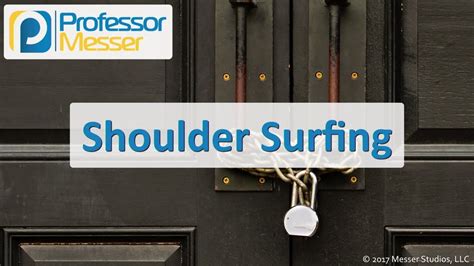 Shoulder Surfing CompTIA Security SY0 501 1 2 YouTube