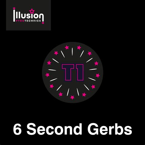 Illusion Pyro 6 Second Gerbs White Sparks Saleswl