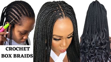 🔥easy Crochet Box Braids 🚫 No Rubber Bands Beginner Friendly Protective Style Tupo1 Youtube