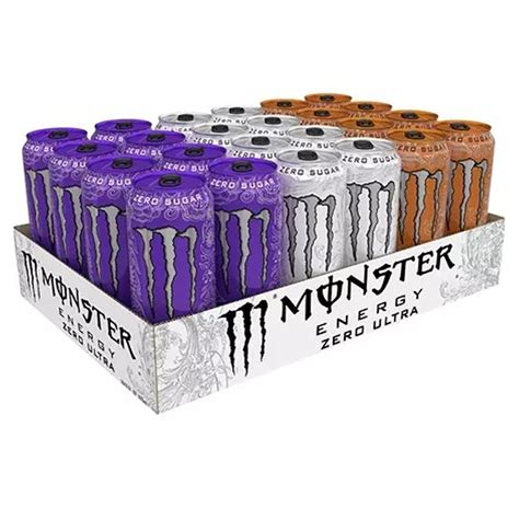 Monster Energy 몬스터에너지 울트라 버라이어티 바이올렛 제로 선라이즈 드링크 443ml 24캔 신세계적 쇼핑포털