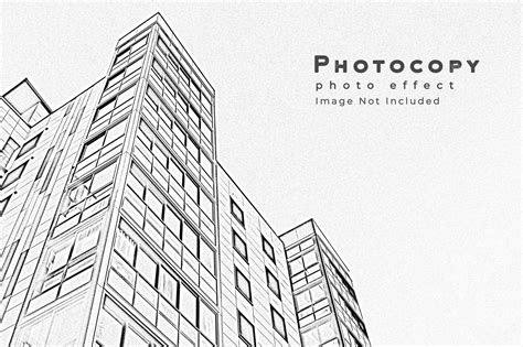 Modelo De Efeito De Foto Fotocópia Psd Premium
