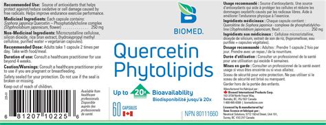 Biomed Quercetin Phytolipids 60 Capsules Buy Quercetin Phytolipids