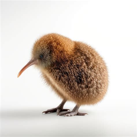 Premium AI Image Detailed Film Photography Of A Tiny Brown Kiwi On