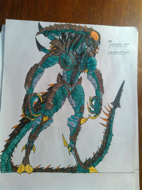 Predalien Abominationpredator Oc By Apexguardian2022 On Deviantart