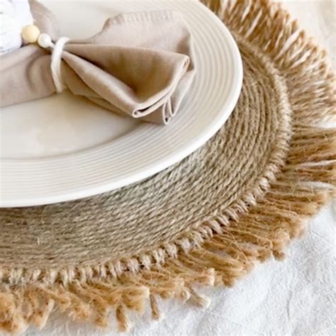 PLATO DE SITIO YUTE Comprar En MADERERA LA ARAUCARIA