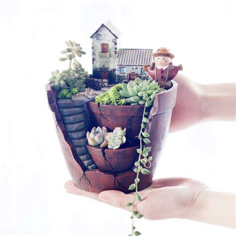 3d Сказочный садовый горшок для цветов суккулентный растительный горшок