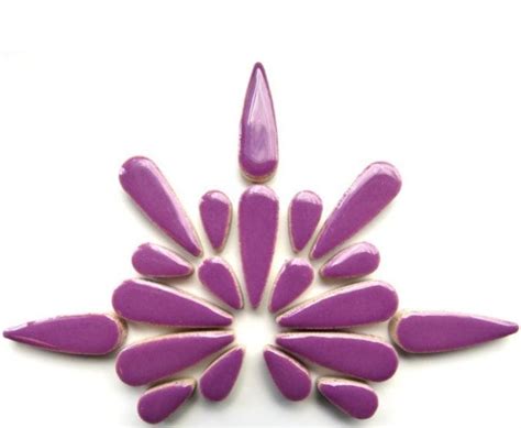 Teardrop Purple Ceramic Perth Mosaic