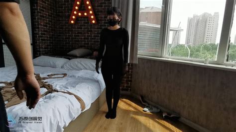 Custom Work Black Stockings Bodysuit Bundlechinese Celebrity Model Lin
