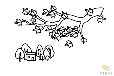 校园的秋天简笔画 秋天简笔画 大山谷图库