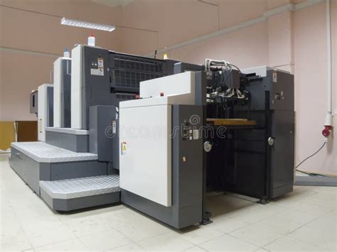 Offset Printing Machine Stock Photo Image Of Production