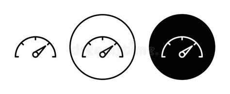 Performance Indicator Icon Stock Vector Illustration Of Mileage