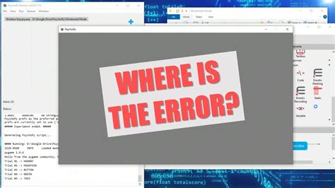 how to find and fix psychopy issues with print and error lookups psychopy tips youtube
