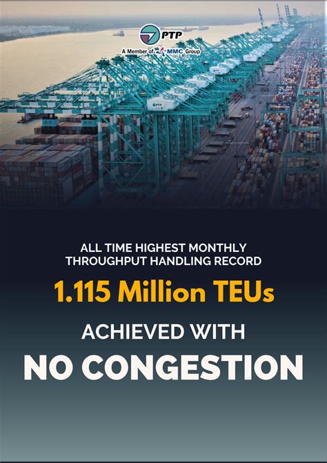 Ptp Records 1m Teus In July 2024 Port Of Tanjung Pelepas Posted On