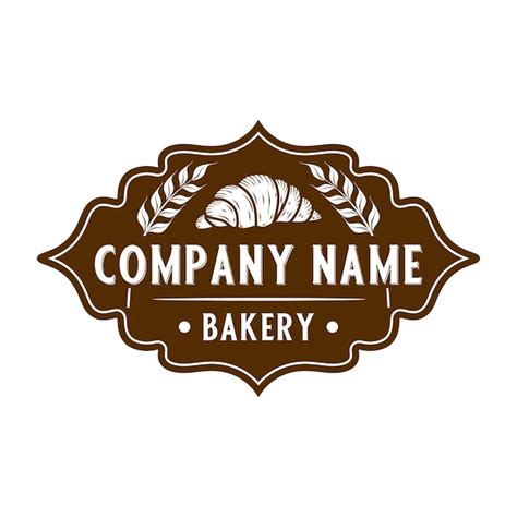 Diseño De Logotipo De Panadería Vintage Concepto De Pan Con Trigo Al