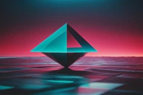 Premium Photo Rhombus Shapes Abstract Geometric Technology Oscillation Wave Isolated On Light