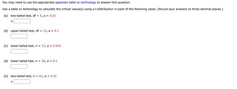 Solved You May Need To Use The Appropriate Appendix Table Or Chegg