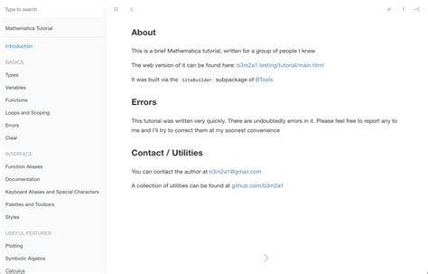 Making A Website Gitbook For A Mathematica Tutorial Online