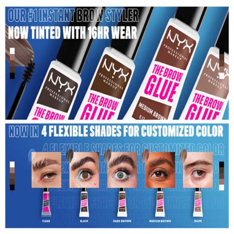 1 Nyx The Brow Glue Instant Brow Styler Pick Your 1 Color Joy S