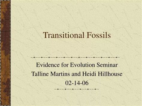 PPT Transitional Fossils PowerPoint Presentation Free Download ID 6189581