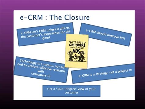 Electronic Customer Relationship Management E Crm Ppt
