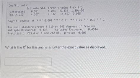 solved coefficients estimate std error t value pr ltl
