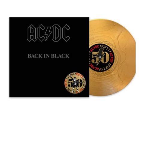 Acdc Back In Black Gold Coloured Vinyl The Taste