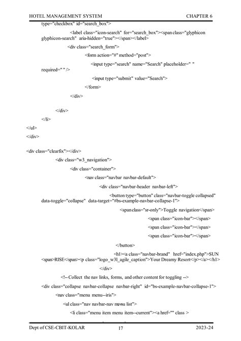 Hotel Management System In A Dbms Project Pdf