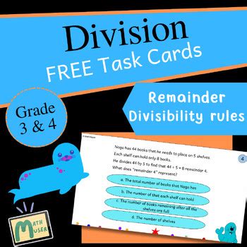FREE Division Word Problems With Remainder And Divisibility By MathMuser
