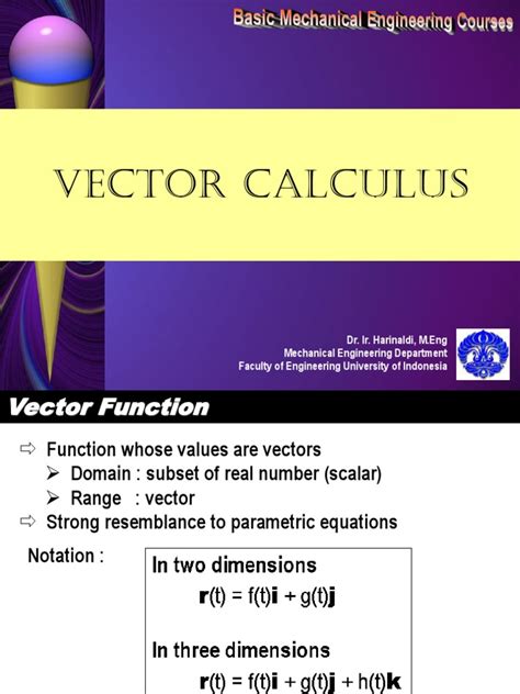 Engineering Mathematics Vector Calculus Pdf Gradient Derivative