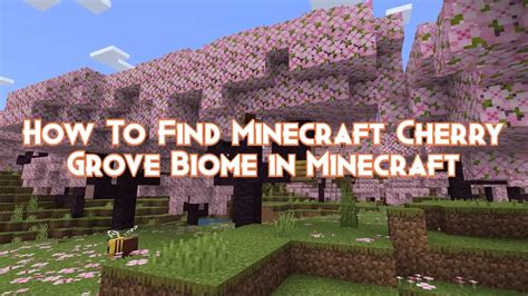 How To Find Minecraft Cherry Grove Biome In Minecraft Pillar Of Gaming
