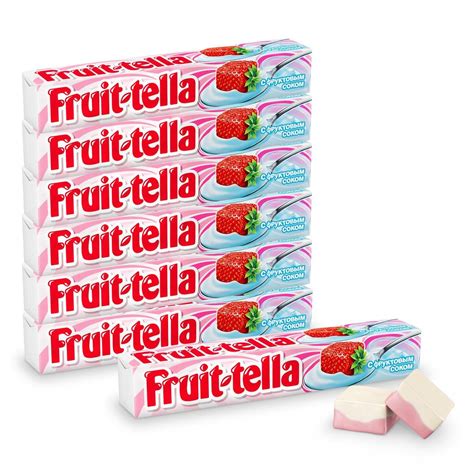Жевательные конфеты Fruittella Клубничный Йогурт, 7 шт по 41г - купить ...