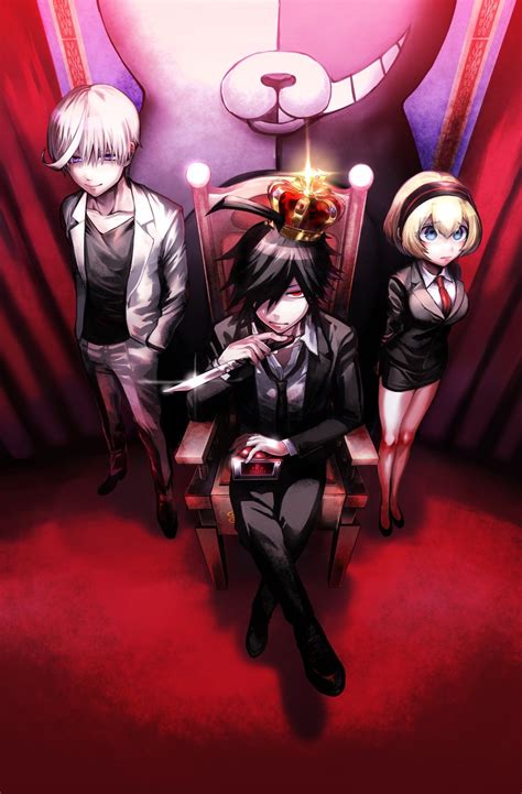 Monokuma Hijirihara Takumi Asano Misaki And Fujigawa Shuuji