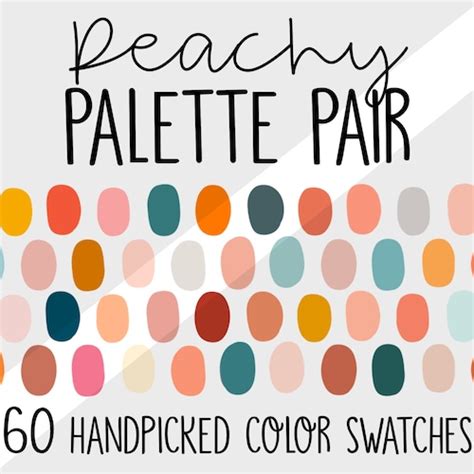 Peachy Palette Procreate Color Palette Pair Ipad Procreate Etsy
