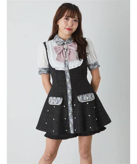 Ank Rouge（アンクルージュ）の「ハートパールツイードsetup（セットアップ）」 Wear