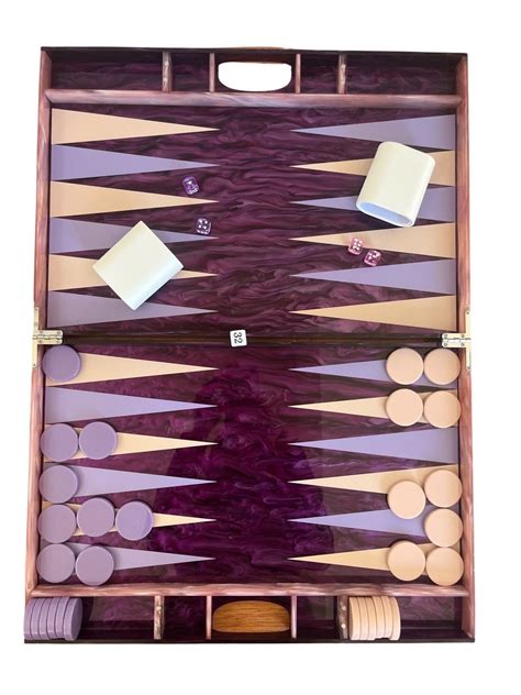 Backgammon Large Lucite Premium Set We Have Some Parts Up Already But I Board Ch 38x18x Etsy
