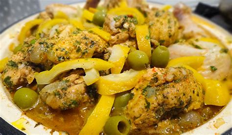 Марокканский тажин с солеными лимонами и оливками (Moroccan Chicken ...