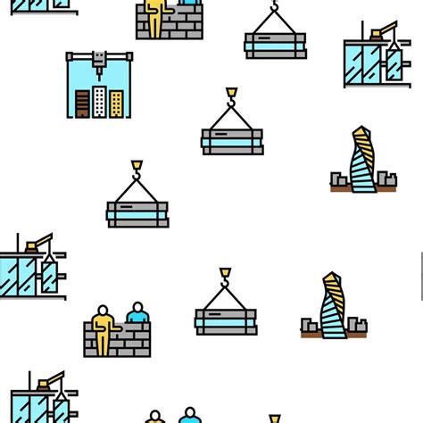 Building Construction Vector Seamless Pattern 10144098 Vector Art At Vecteezy