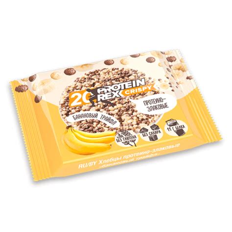 ProteinRex хлебцы протеино-злаковые Crispy 20% - 55 грамм купить ...