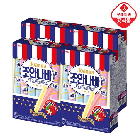 조안나바 바닐라6입 딸기6입 X 4개 홈플러스 택배배송