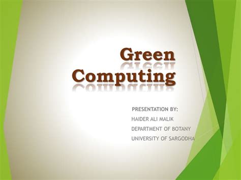 Green Computing Pptx