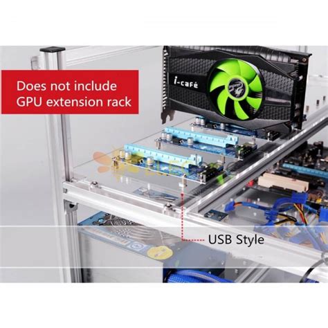 GPU Miner Frame Aluminum Stackable Open Air Mining Rig Case ETH BTC Ethereum