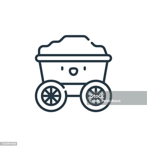 在白色背景上隔離的推車向量圖示大綱 細線推車圖示的網站設計和移動 應用程式開發細線推車輪廓圖示向量圖示向量圖形及更多互聯網圖片 Istock