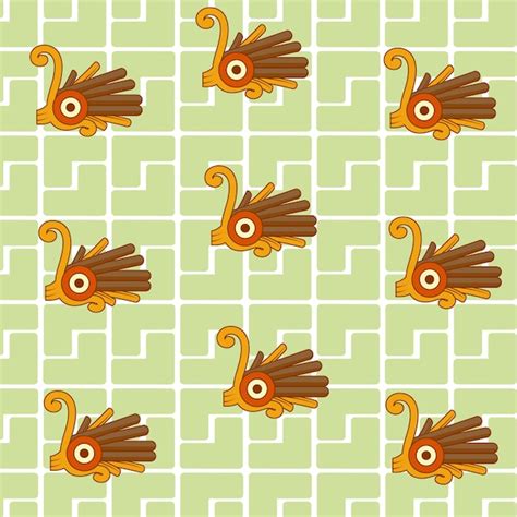 Premium Vector Culta Maya Patterns Background