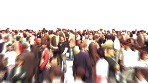 Urban Crowd Scene With Blurred Motion Png Png All