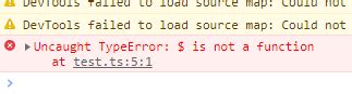 Visual Studio Typescript Jquery Browser Error Failed To Resolve Module