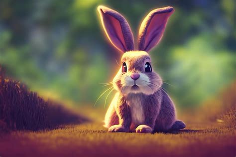 Premium Photo Rabbit In The Magic Forest